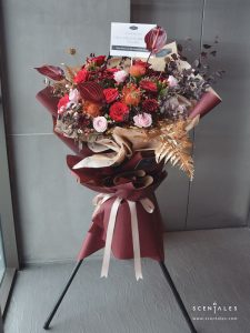 (Pre-order) Rose + Eustoma Opening Flower Stand 开张花 - Scentales Florist